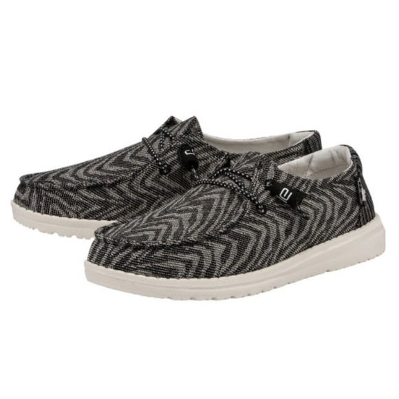 Hey Dude | Shoes | Hey Dude Womens Wendy Woven Animal Zebra Black ...